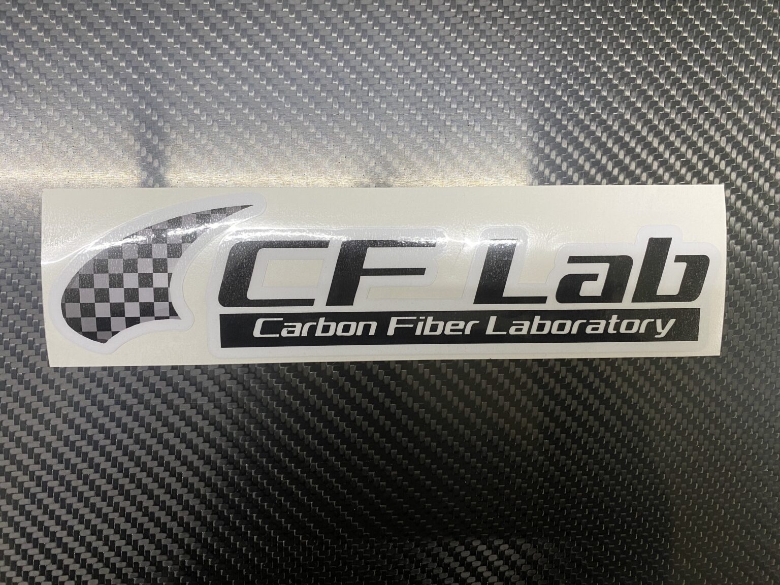 CFLabステッカー グラデ ブラック×ホワイト（60×230） | CF Lab